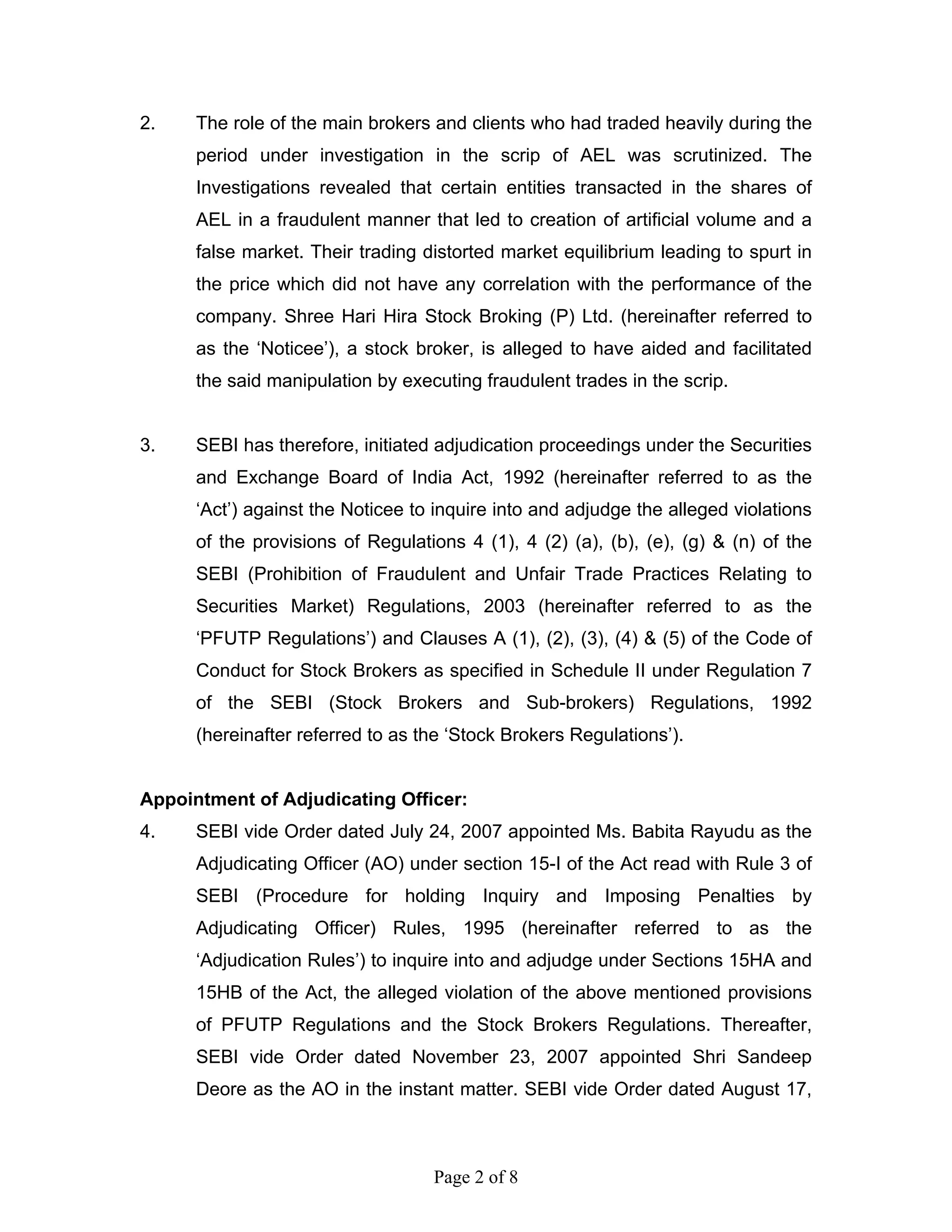 Adjudication Order against Shree Hari Hira Stock Broking (P).pdf