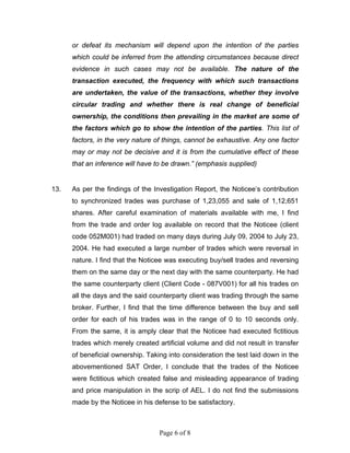 Adjudication order against Shri Manoj T. Shah in the matter of Adani ...