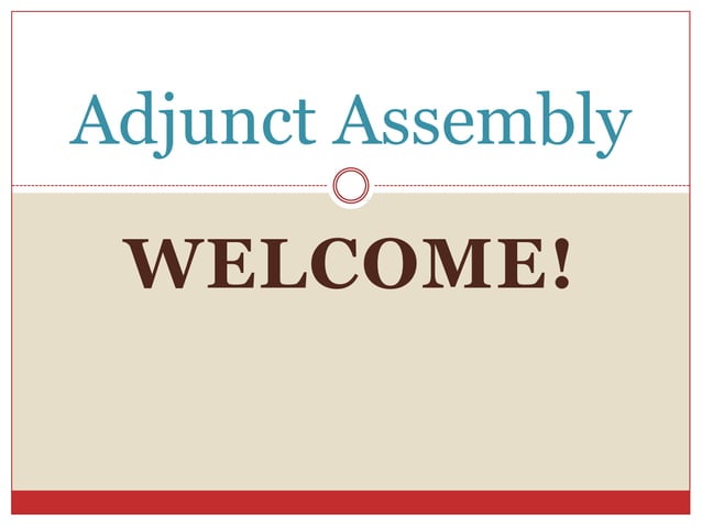Adjunct Assembly Powerpoint | PPTX
