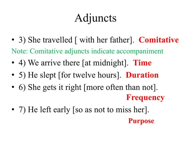 Adjuncts | PPT