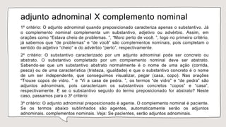 Complemento Nominal X Adjunto Adnominal - Aula 5 #portugues #concurso