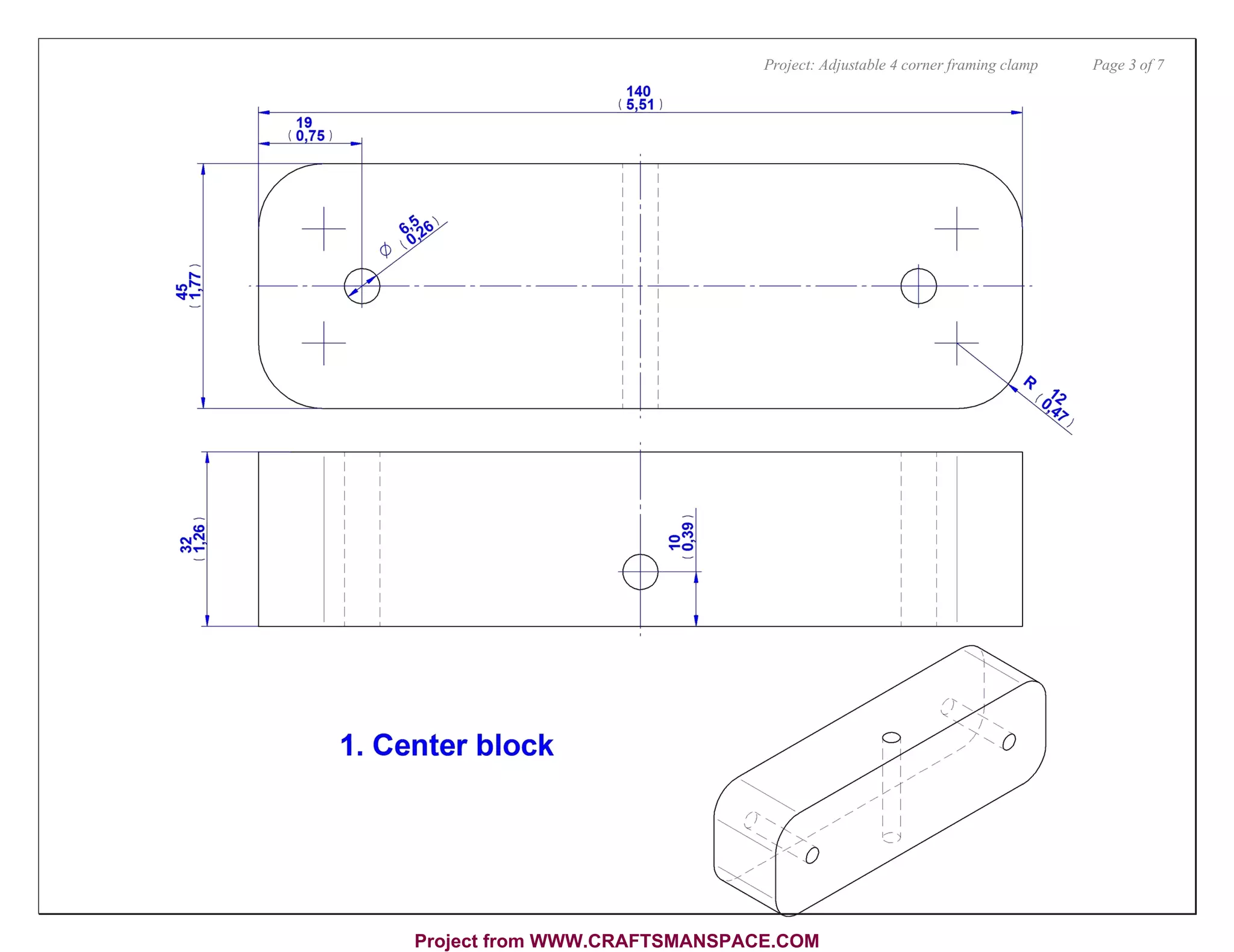 Adjustable 4 corner framing clamp plan | PDF