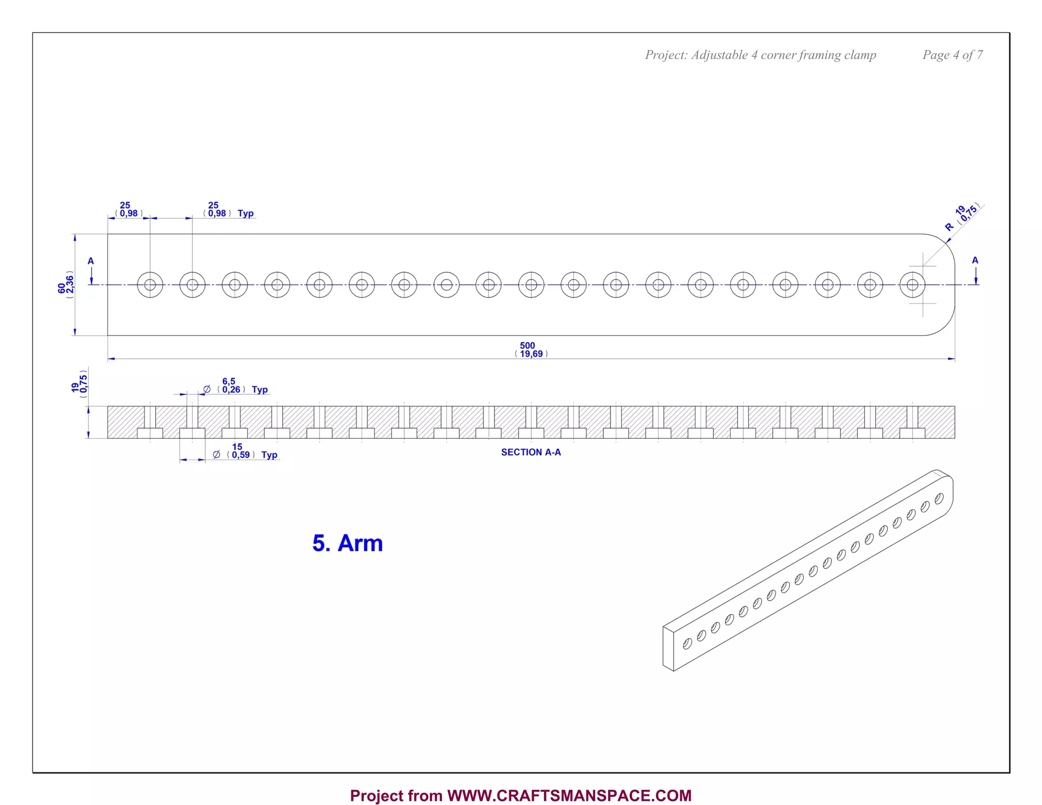 Adjustable 4 corner framing clamp plan | PDF