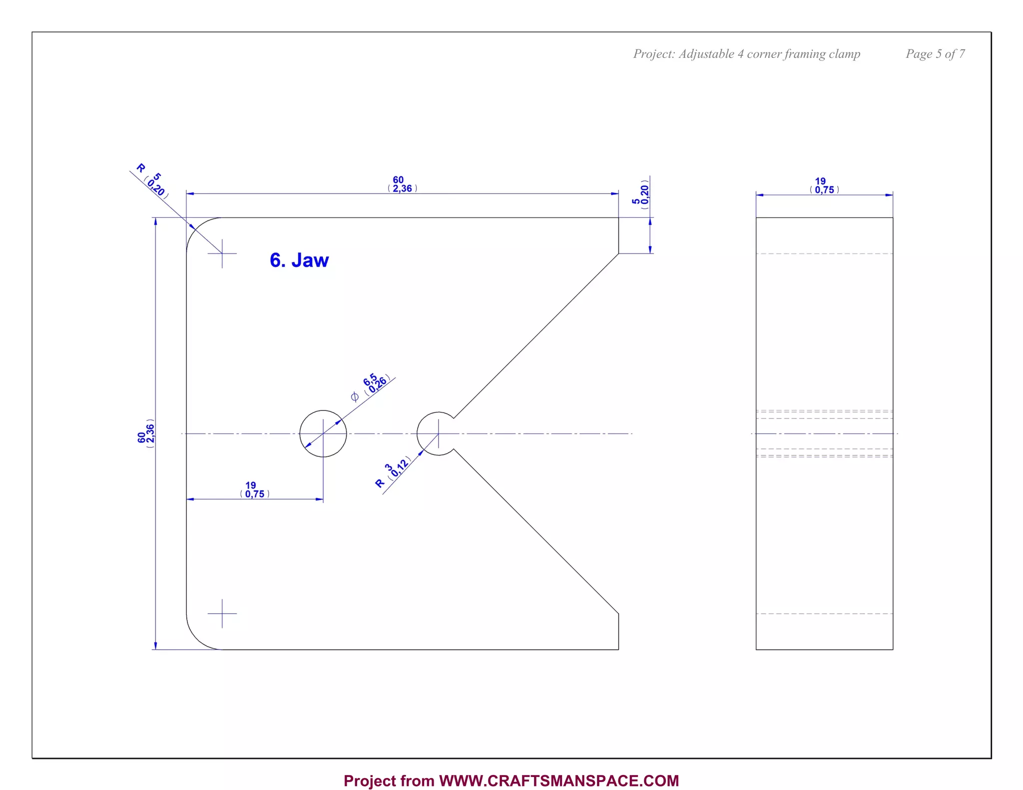 Adjustable 4 corner framing clamp plan | PDF