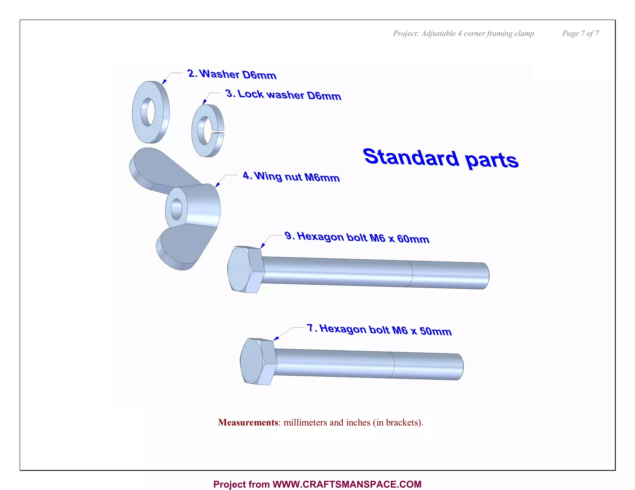 Adjustable 4 corner framing clamp plan | PDF
