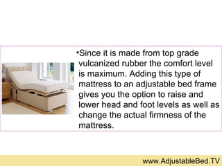 Adjustable Bed Mattresses | PPT