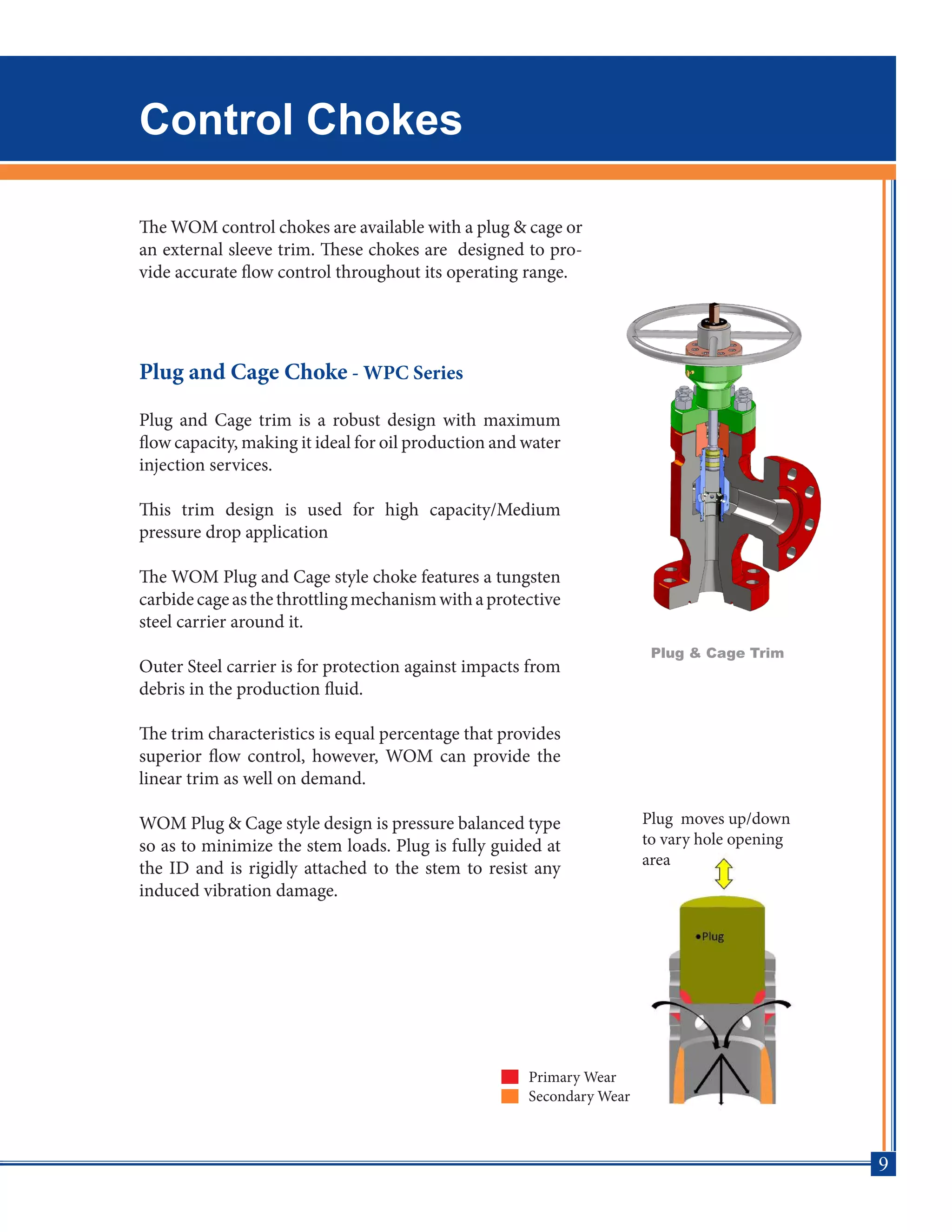 Adjustable Chokes, Adjustable Choke Valve Manufacturers - WOM Group | PDF