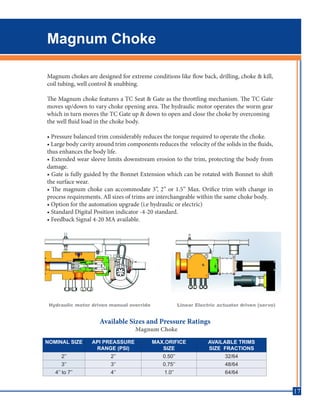 Adjustable Chokes, Adjustable Choke Valve Manufacturers - WOM Group | PDF
