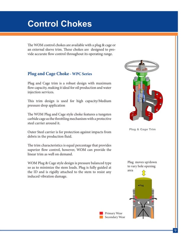 Adjustable Chokes, Adjustable Choke Valve Manufacturers - WOM Group | PDF