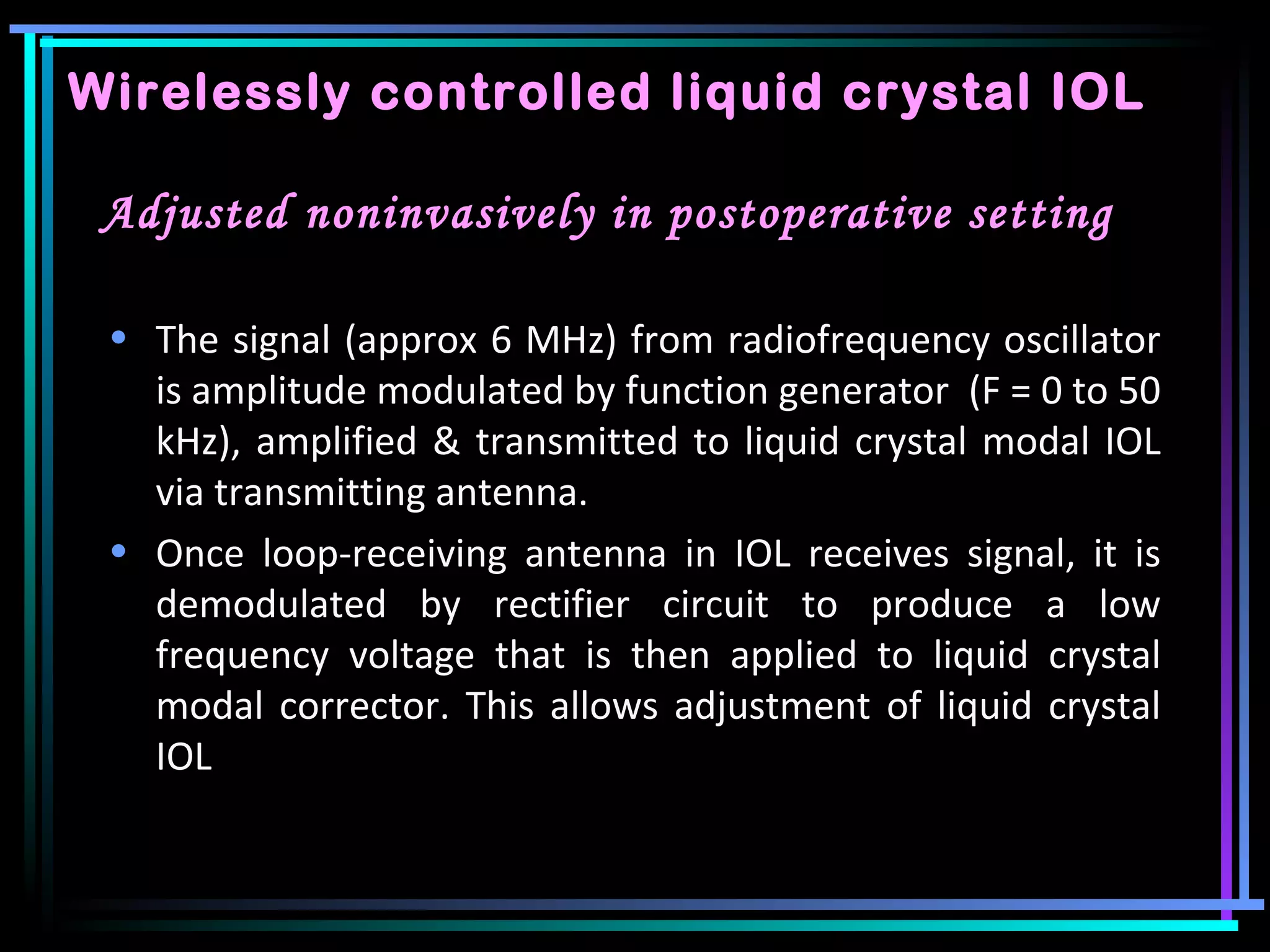 Adjustable intraocular lens power | PPT