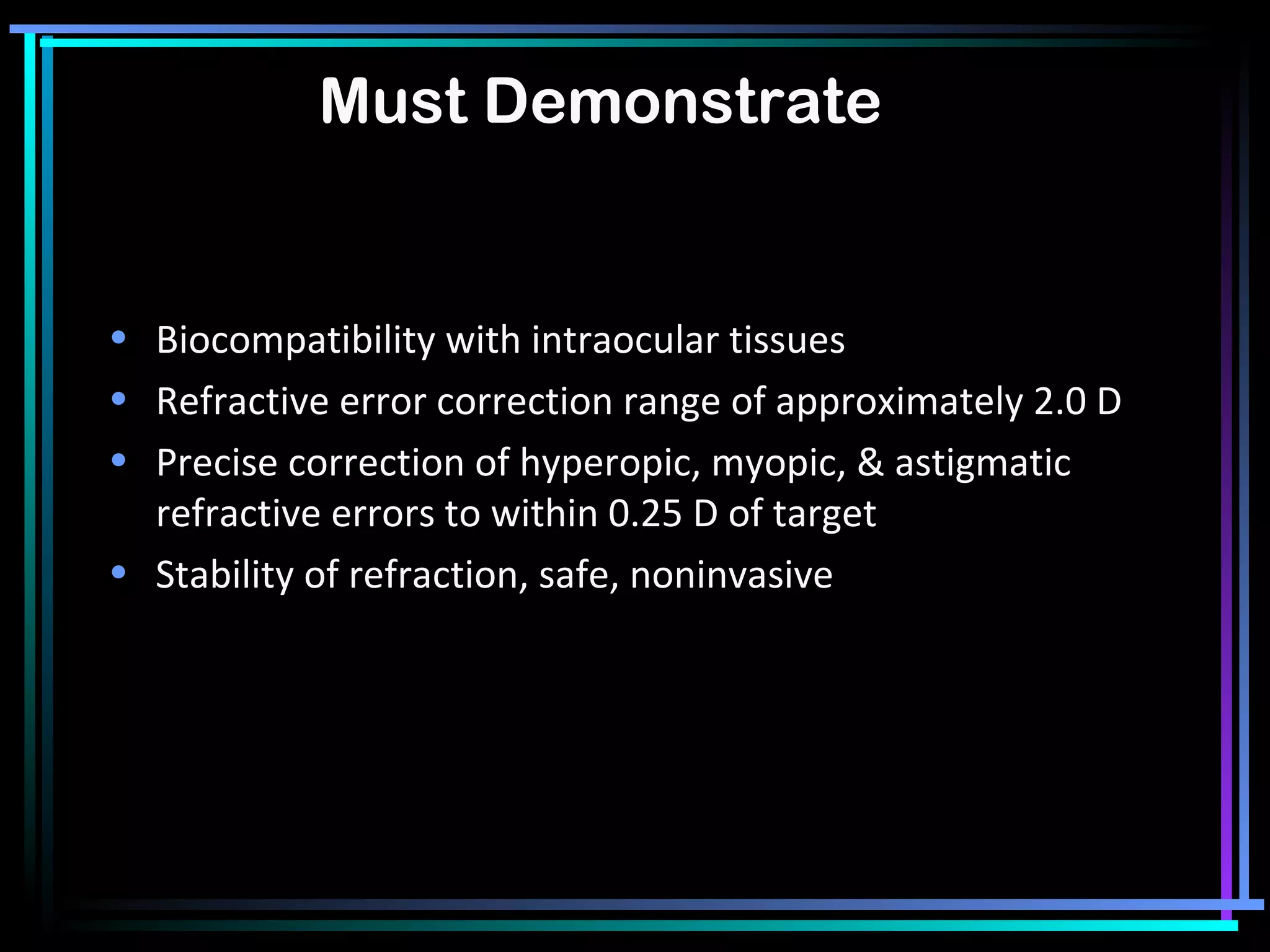 Adjustable intraocular lens power | PPT