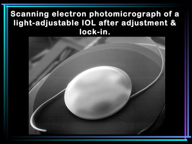 Adjustable intraocular lens power | PPT