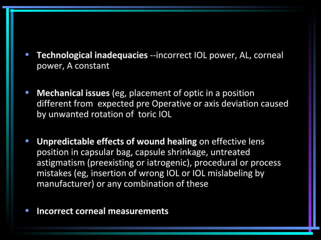 Adjustable intraocular lens power | PPT