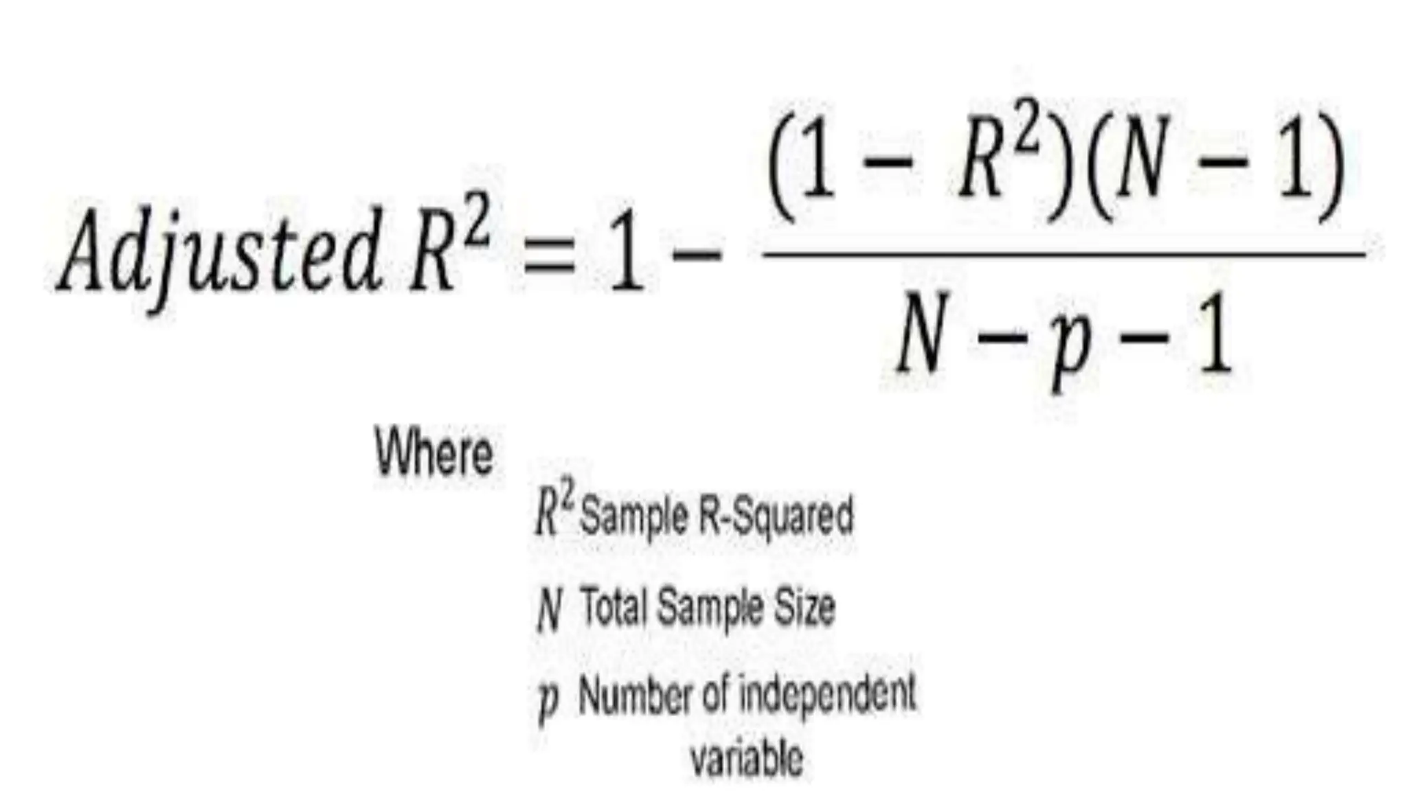 Adjusted R Square or Adjusted R bar Square | PPTX