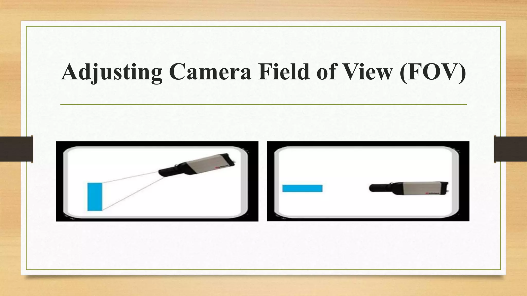 Adjusting camera field of view n CCTV | PPT