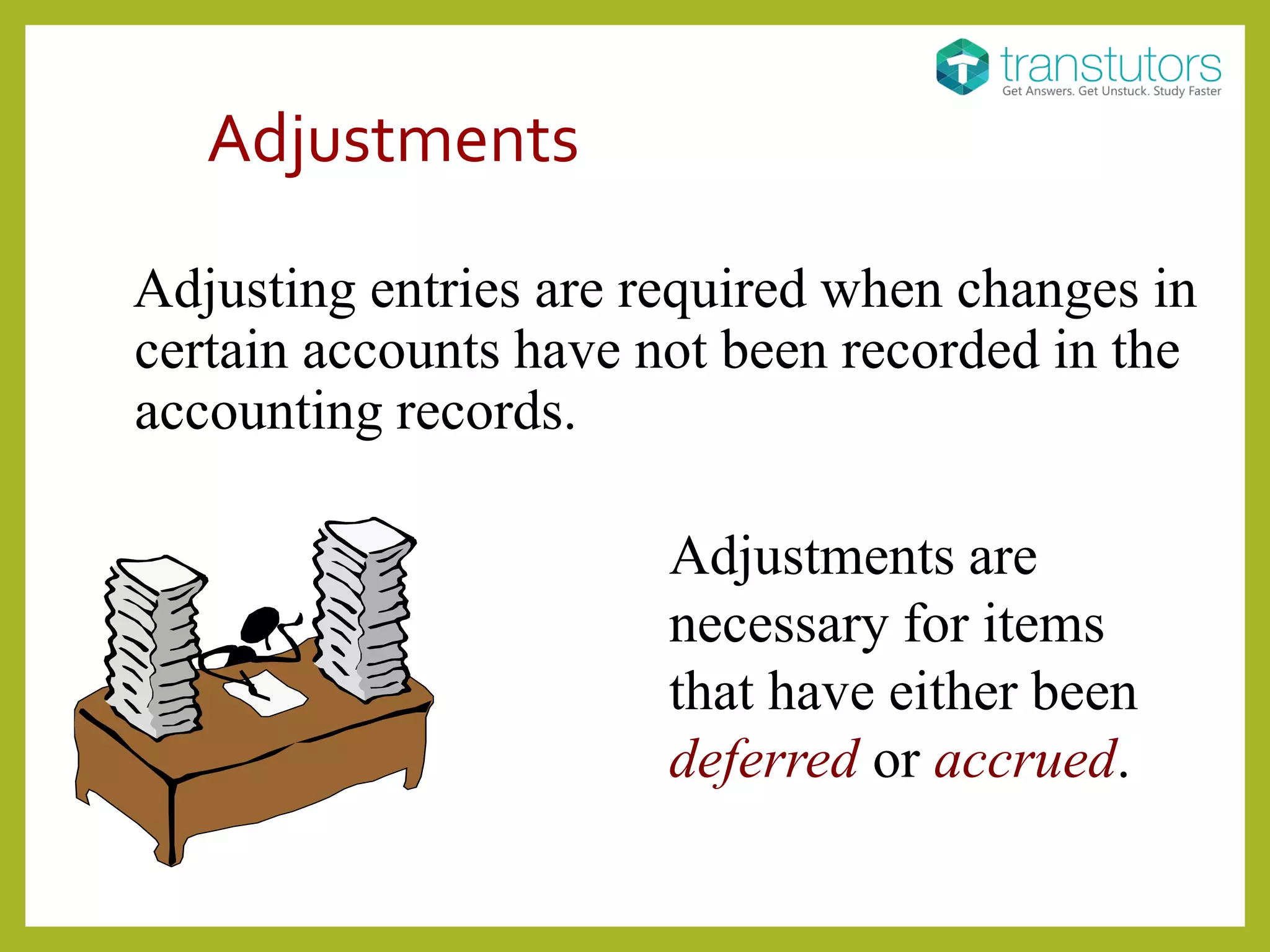 Adjusting Entries | Accounting | PPTX