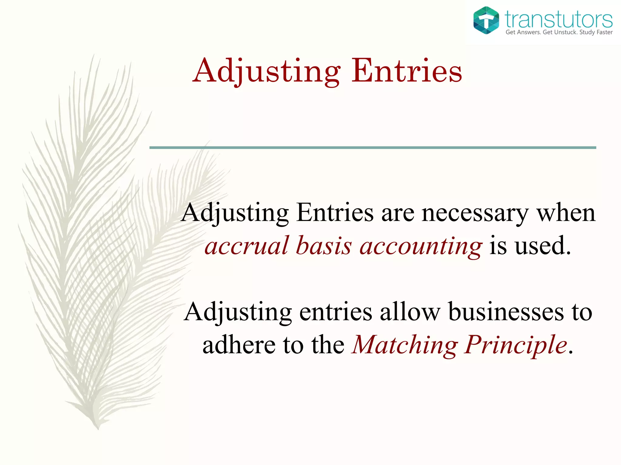 Adjusting Entries | Accounting | PPTX