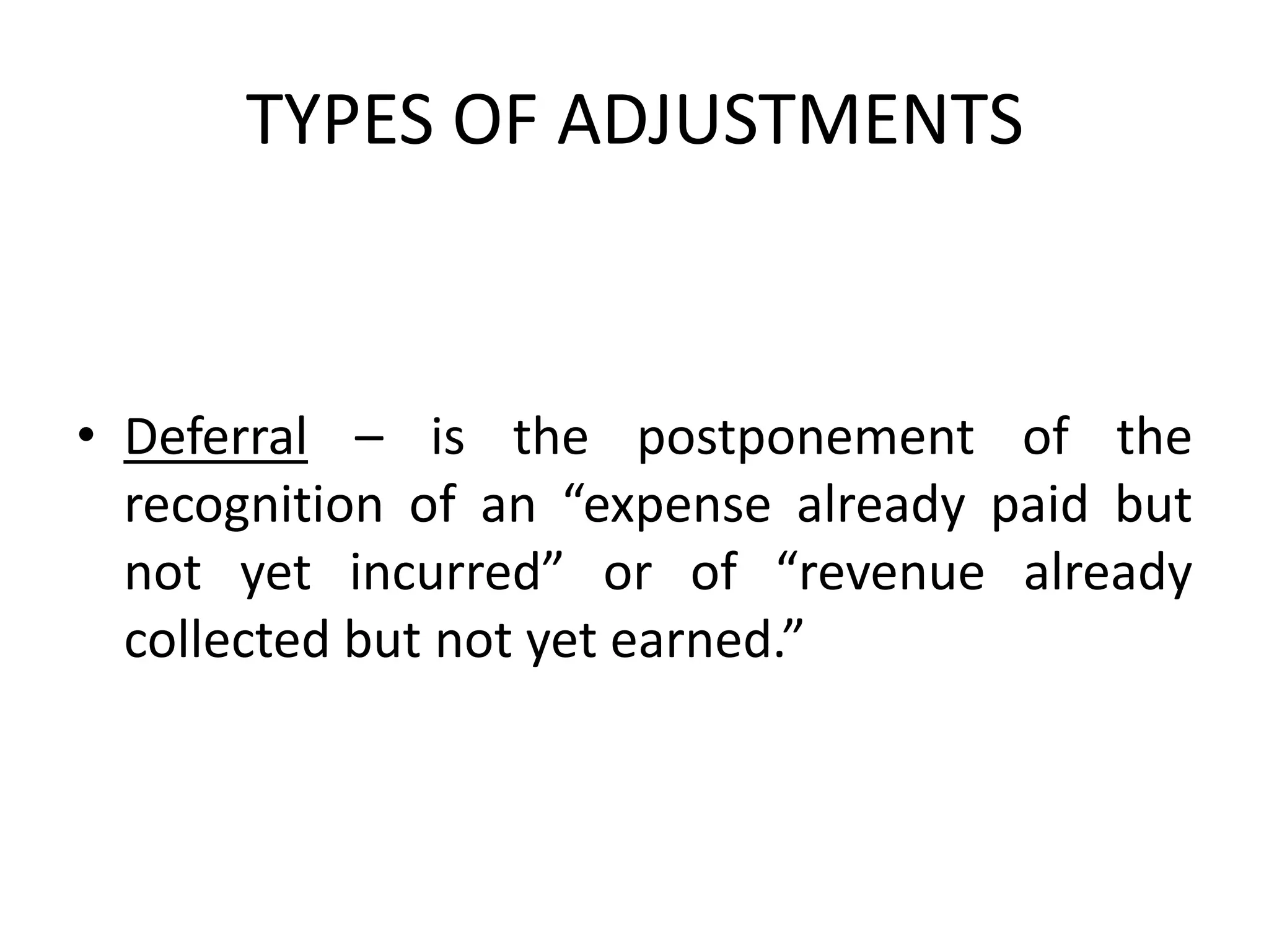 Adjusting the accounts | PPTX