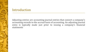 Adjusting the accounts | PPTX