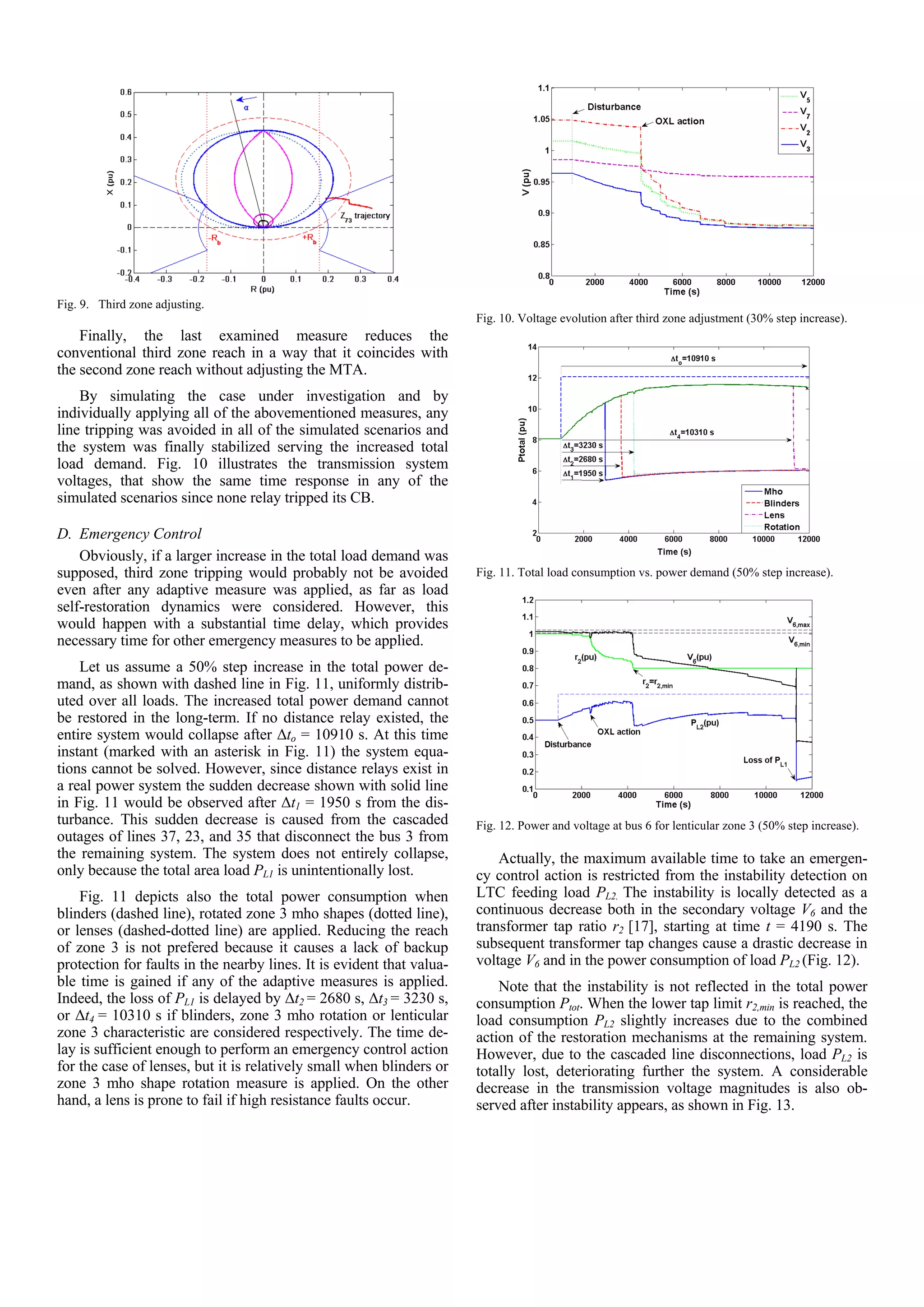 Adjusting third zone distance protection | PDF