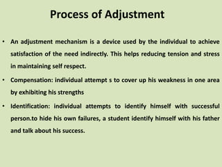 Adjustment, conflict and frustration | PPTX