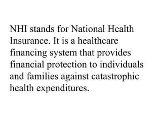 National Health Insurance model and Out of pocket model.pptx