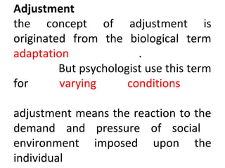 Adjustment | PPT