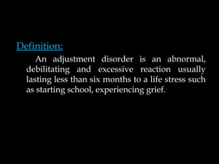 Adjustmental and learnin g disabilities | PPT