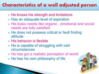 Adjustment and maladjustment | PPTX