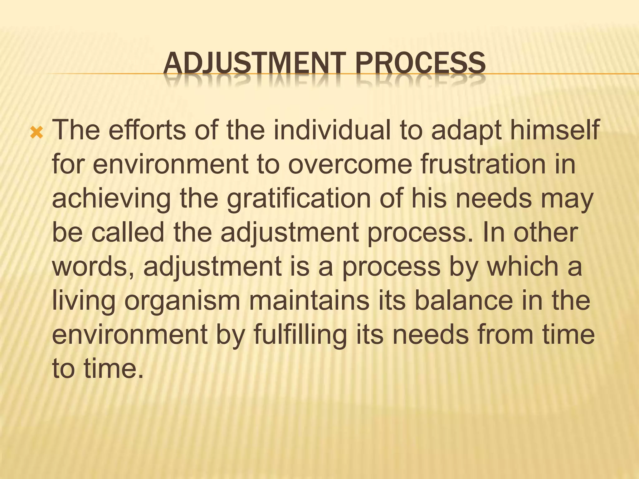 Adjustment by S.Lakshmanan, Psychologist | PPTX