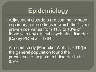 Adjustment disorder | PPTX