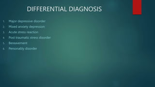 ADJUSTMENT Disorder TYPES ETIOLOGY COMPLICATIONS AND TREATMENT .pptx