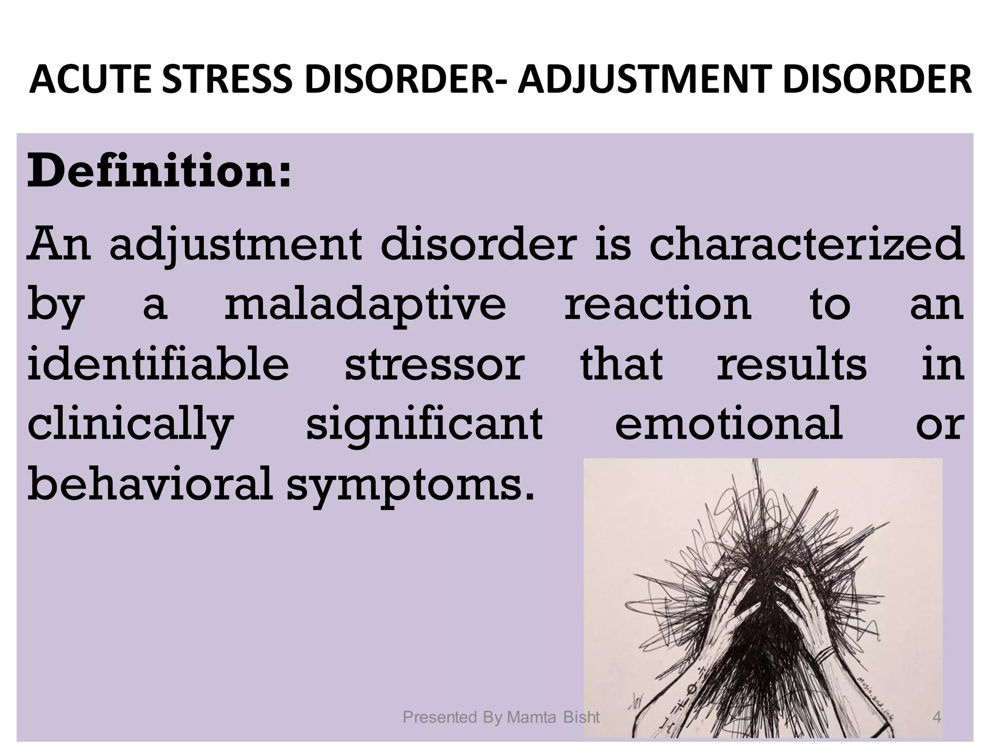 Adjustment disorder | PDF