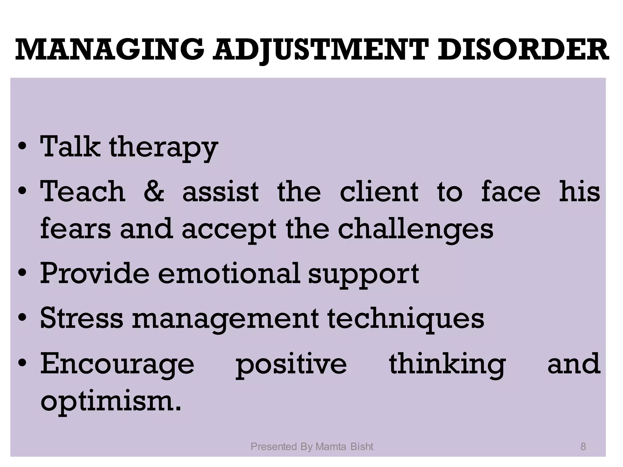 Adjustment disorder | PDF