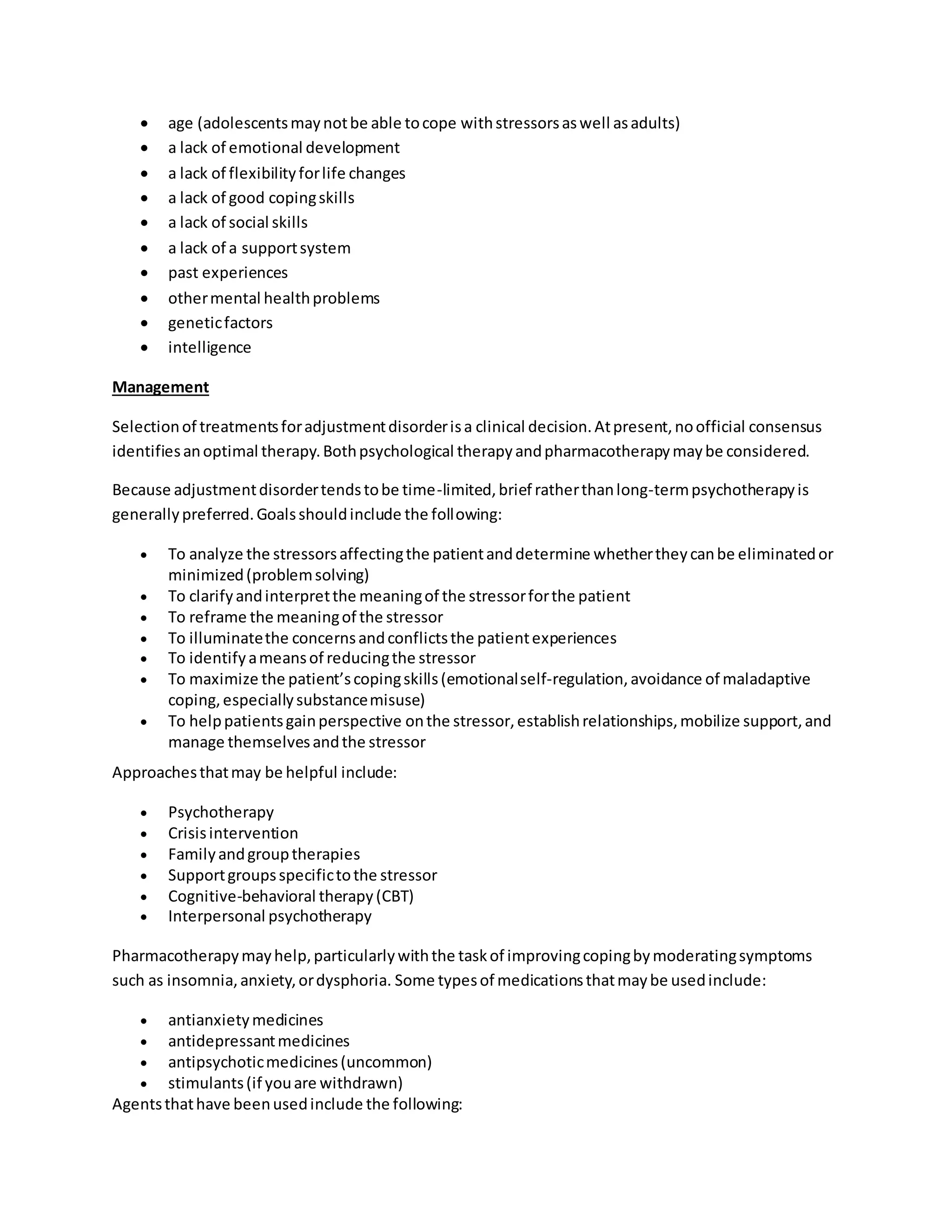 Adjustment disorders | PDF