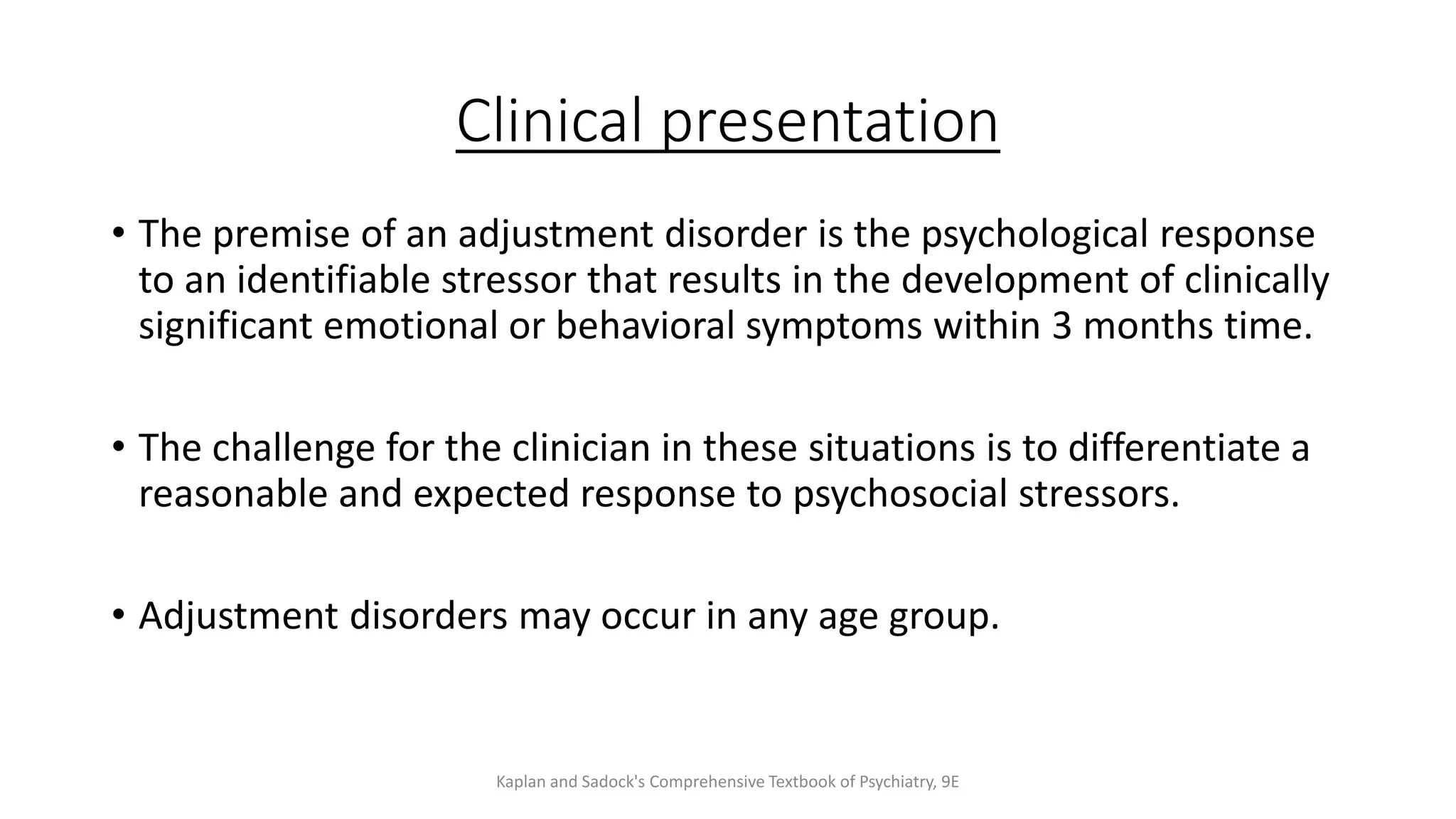 Adjustment disorders | PPTX