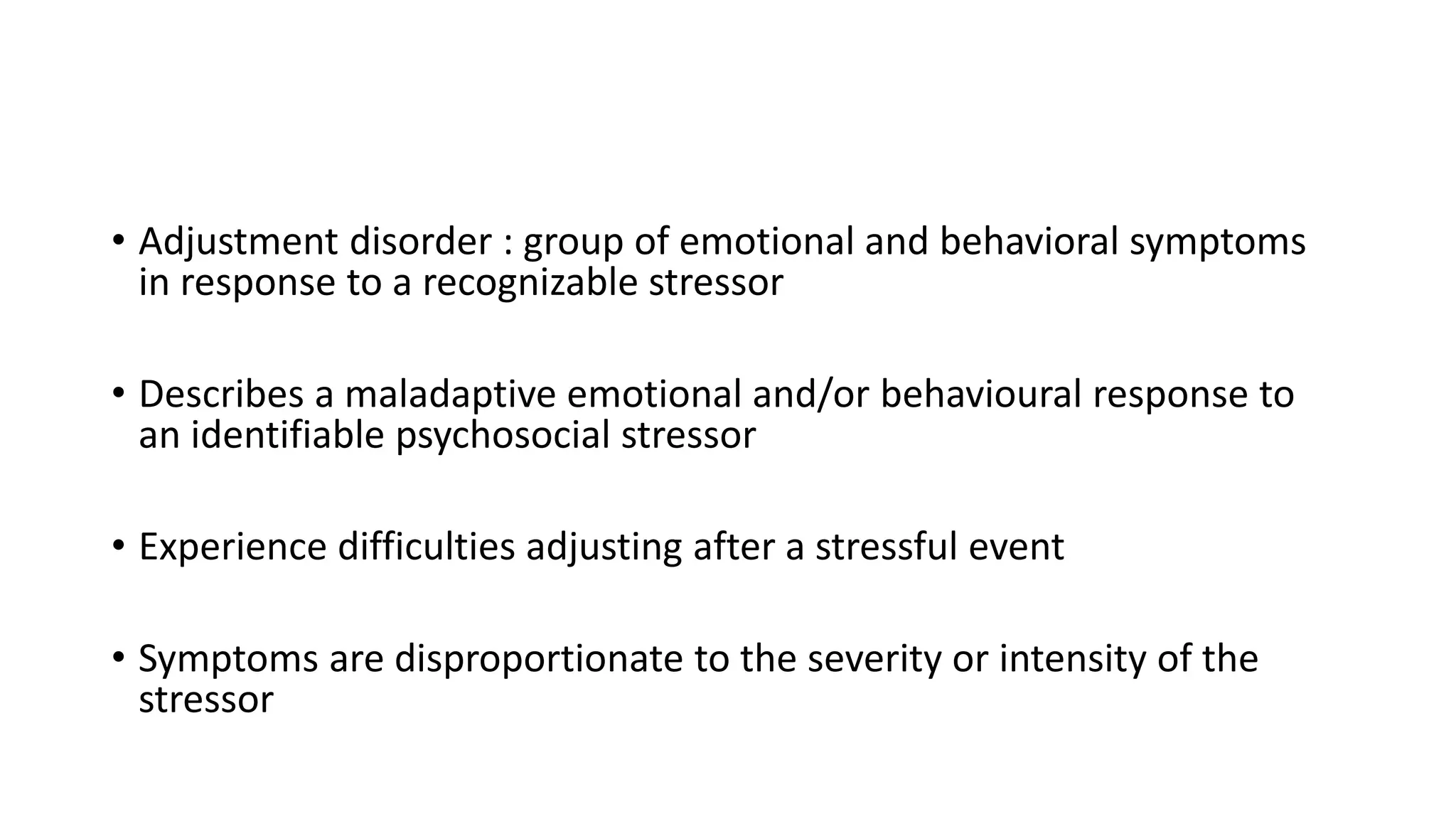 adjustment disorders and distress in Palliative care | PPTX