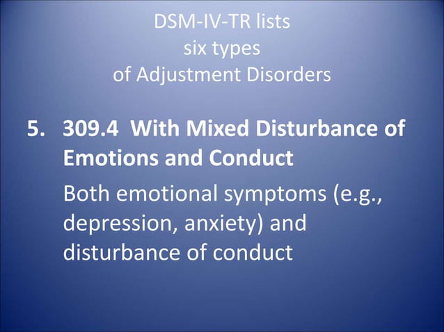 DSM Adjustment Disorders PSYCHIATRY .ppt