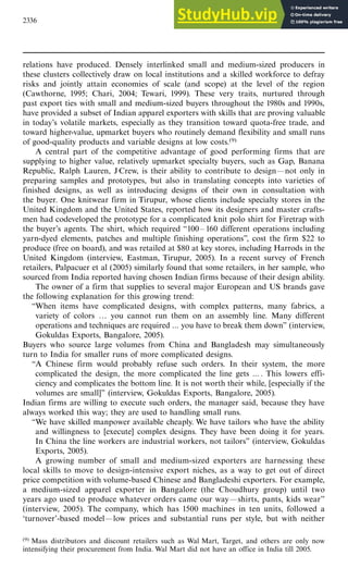 Adjustment In India S Textile And Apparel Industry Reworking Historical ...