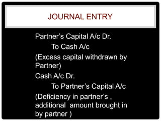 Adjustment of capitals | PPTX