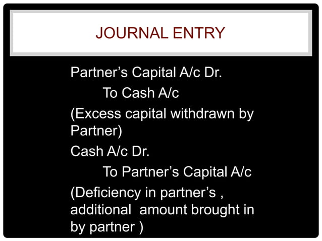 Adjustment of capitals | PPT