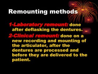 Adjustment of complete denture occlusion.ppt