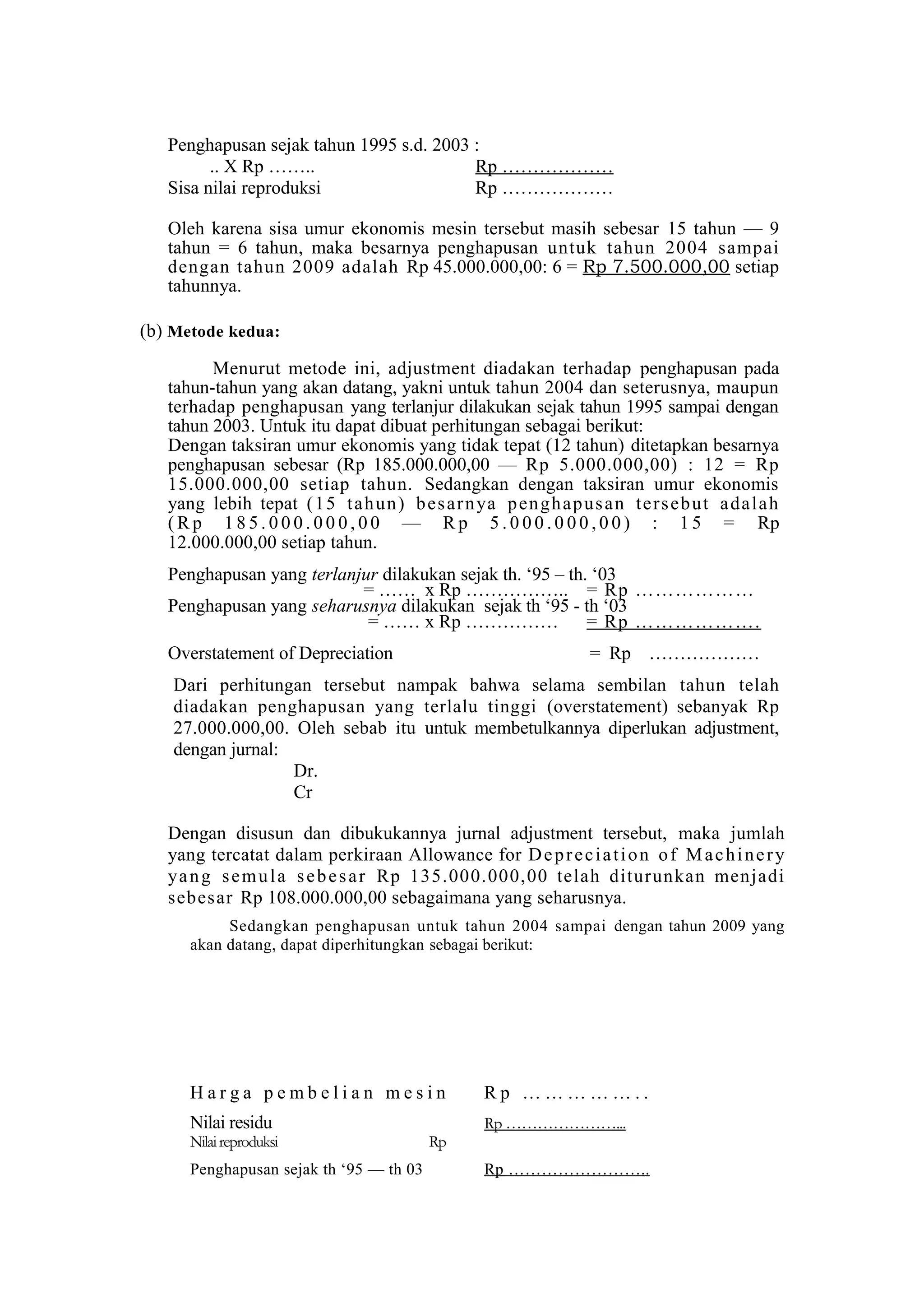 Adjustment pada penghapusan. jobsheet | PDF