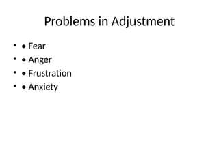 Adjustment Concept process mechanism and cycle | PPTX