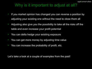 Options Adjustments | PPT