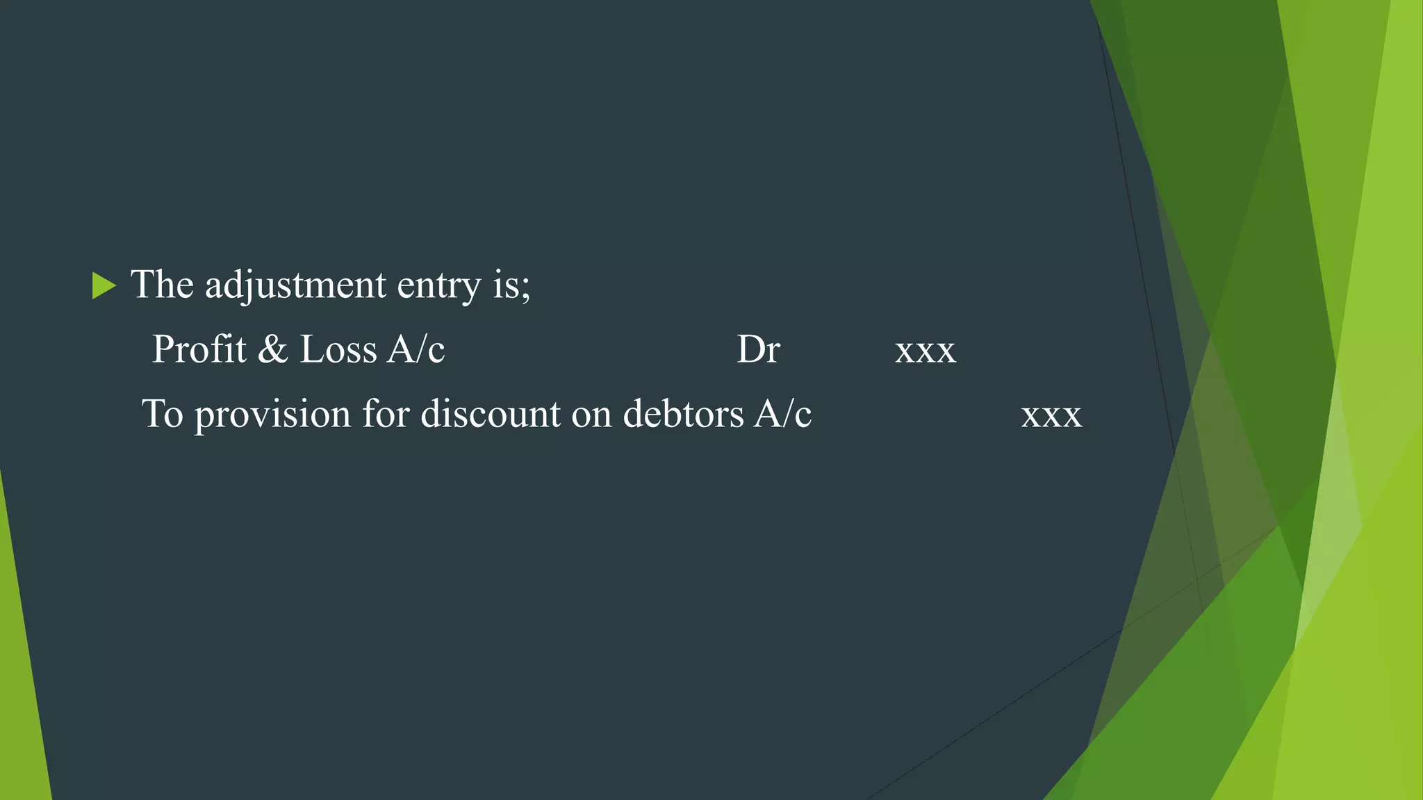 Adjustments of Final Accounts | PPTX