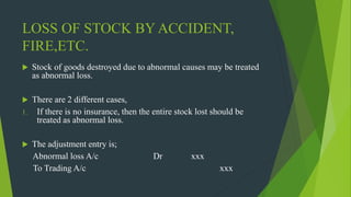 Adjustments of Final Accounts | PPTX