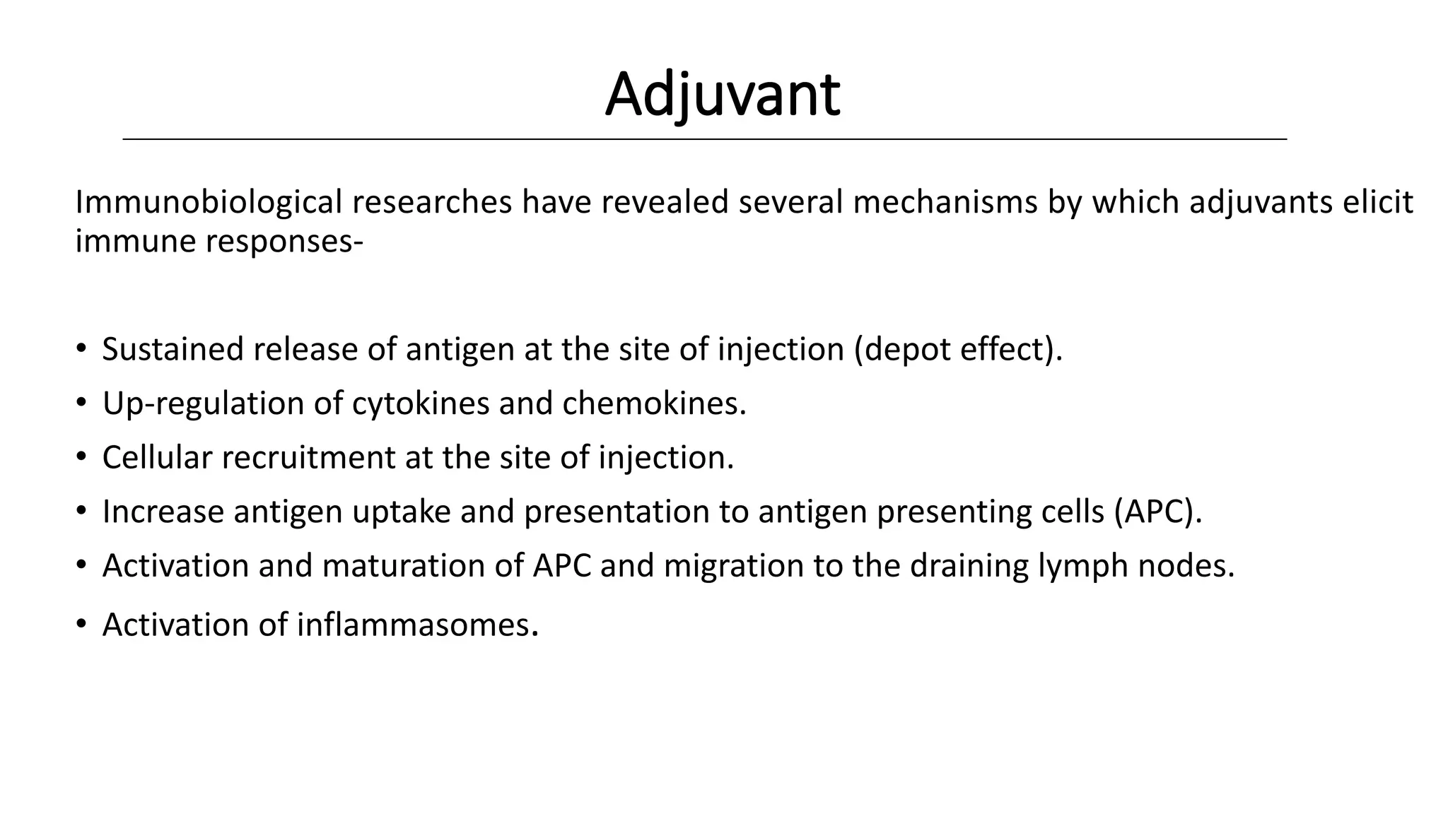 Mechanisms of Action of Adjuvants | PDF