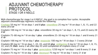 Chemotherapy Protocol of NSCLC | PPT