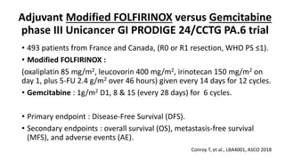 Adjuvant Treatment of Pancreatic Cancer - August 2018 | PPT